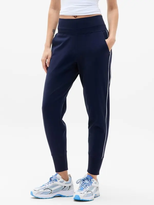 Athleta Venice High Rise Track Stripe Jogger - Navy/bright White