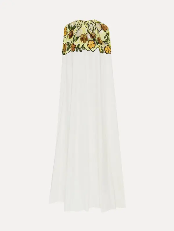 Oscar De La Renta Art Nouveau Sequin Embroidered Caftan - Multi