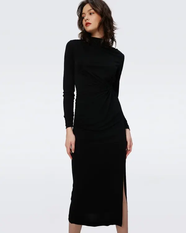 Diane Von Furstenberg Sonja Dress In Black - 60% Off | Editorialist