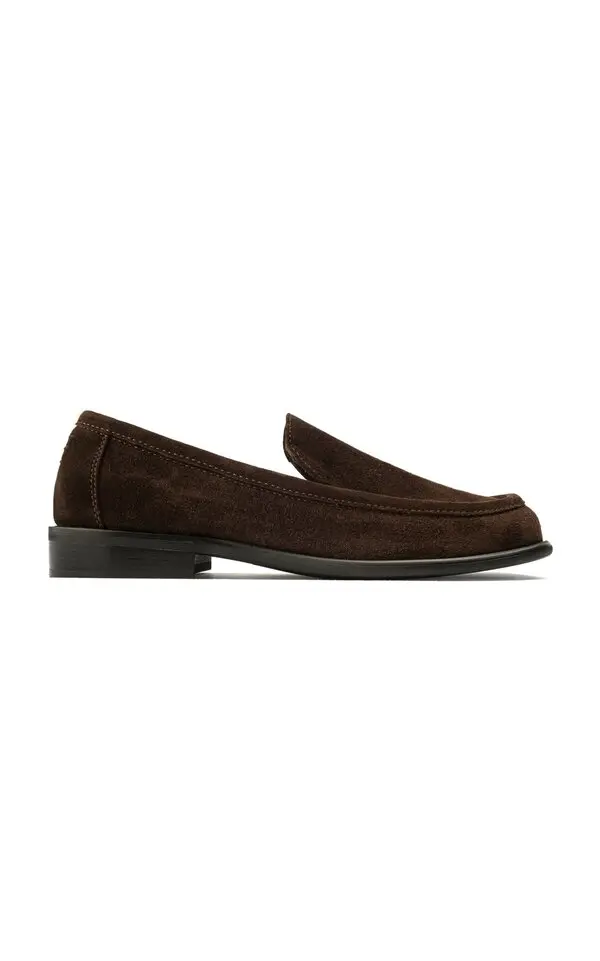 HVOYA Bowie Suede Loafers - Brown