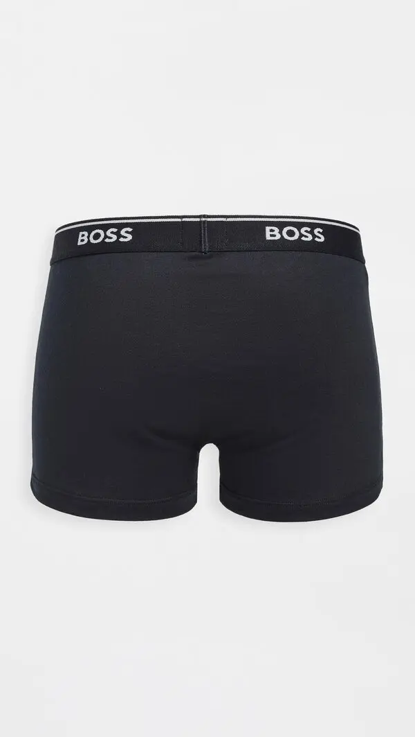 BOSS Classic Cotton 3 Pack Trunks - Black