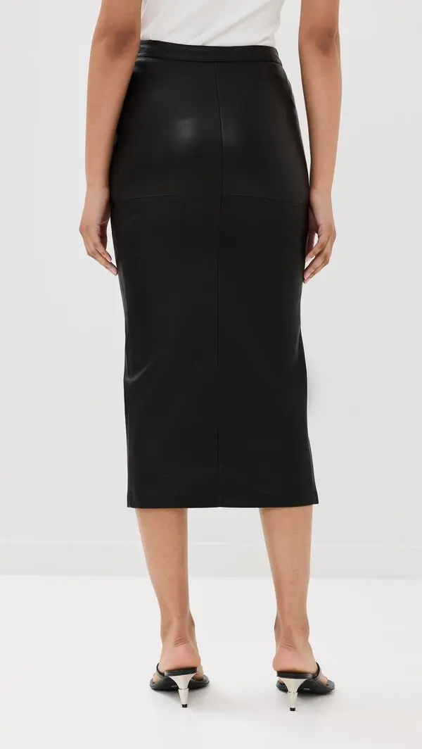Rabanne Midi Skirt In Lambskin