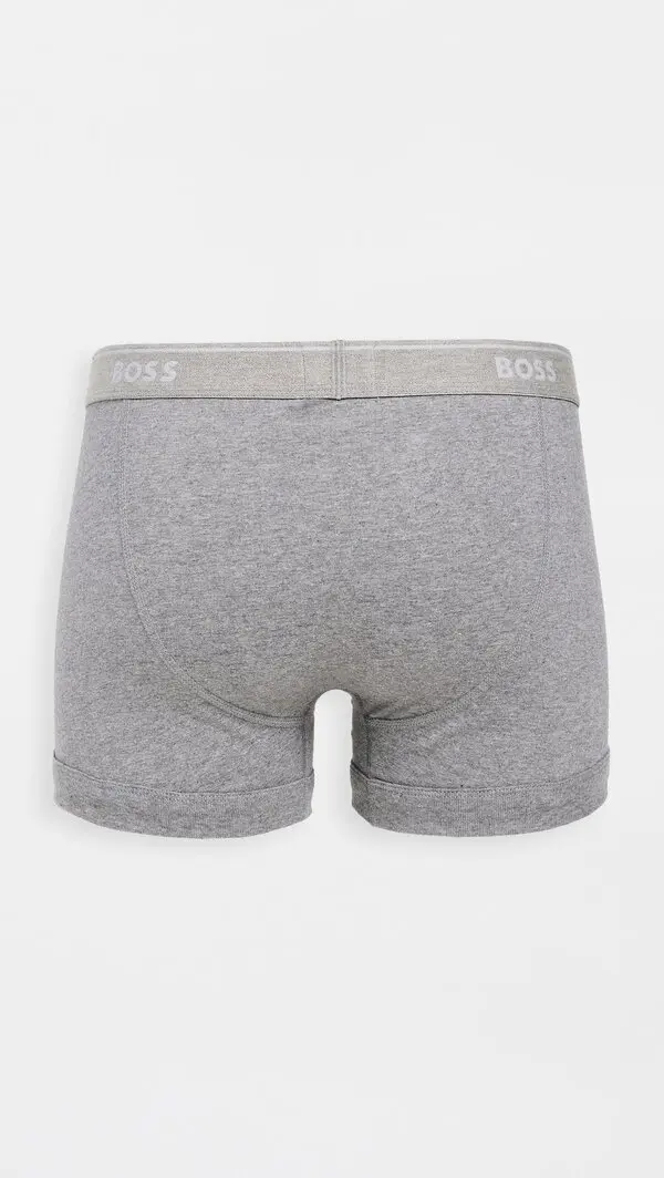 BOSS Classic Cotton Boxer Briefs 3 Pack - Grey