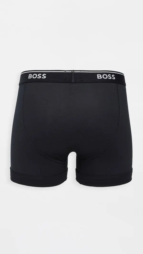 BOSS Classic Cotton 3 Pack Boxer Briefs - Black