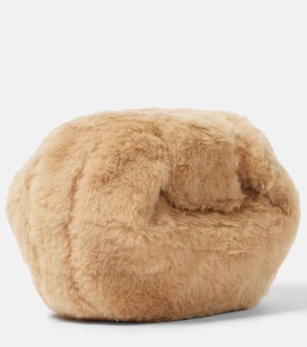 Gabriela Hearst Soft Demi Faux Shearling Clutch
