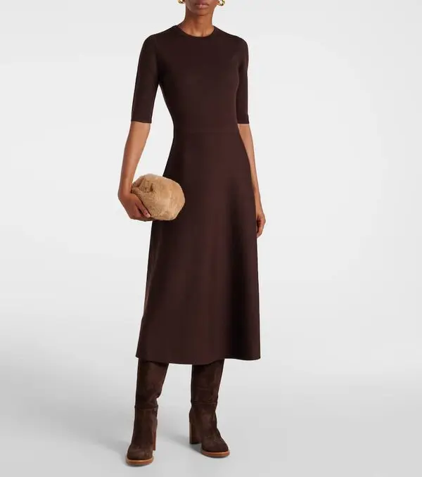 Gabriela Hearst Soft Demi Faux Shearling Clutch