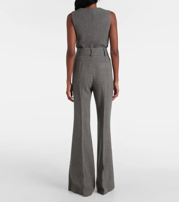 Gabriela Hearst Rhein High-rise Flared Pants - Grey