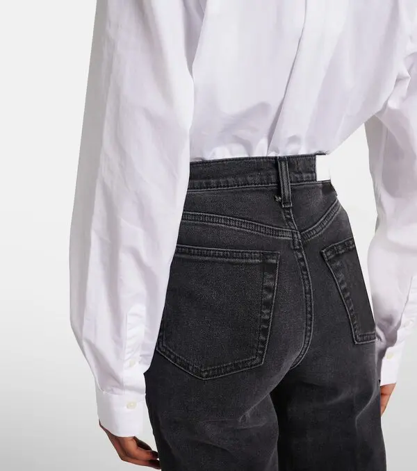RE/DONE 70s Stove Pipe Straight Jeans - Black
