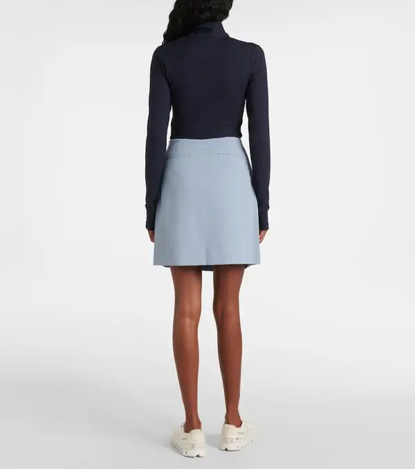 Tory Burch Ruffled Twill Miniskirt