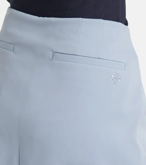 Tory Burch Ruffled Twill Miniskirt