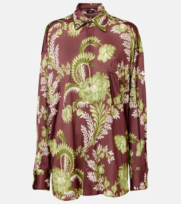 Etro Floral Oversized Shirt - Multicoloured