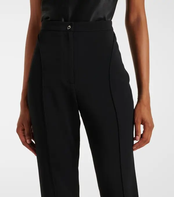 MUGLER High-rise Slim Pants - Black