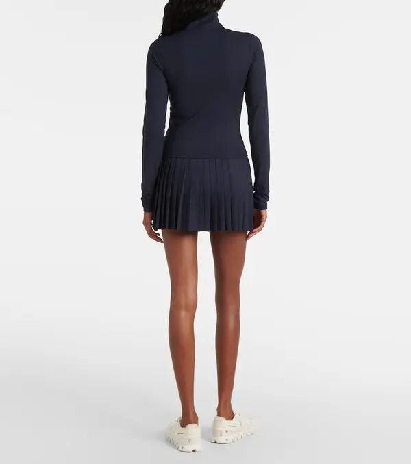 Tory Burch Cropped Jacquard Top - Blue