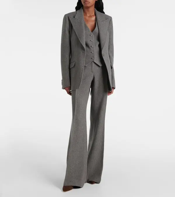 Gabriela Hearst Coleridge Wool And Cashmere Vest - Grey