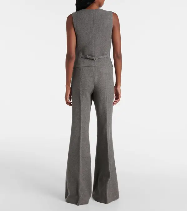 Gabriela Hearst Coleridge Wool And Cashmere Vest - Grey