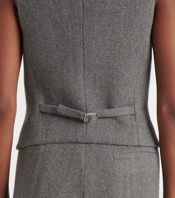 Gabriela Hearst Coleridge Wool And Cashmere Vest - Grey