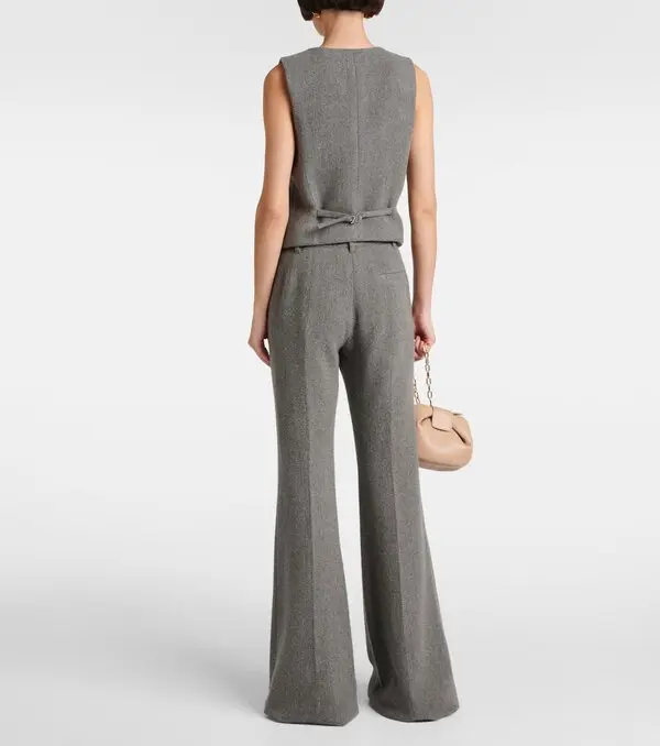Gabriela Hearst Coleridge Wool And Cashmere Vest - Grey