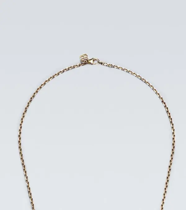 SYDNEY EVAN Happy Face Charm Necklace - Gold