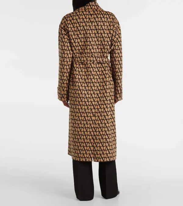 Valentino Garavani Toile Iconographe Wool And Silk Coat