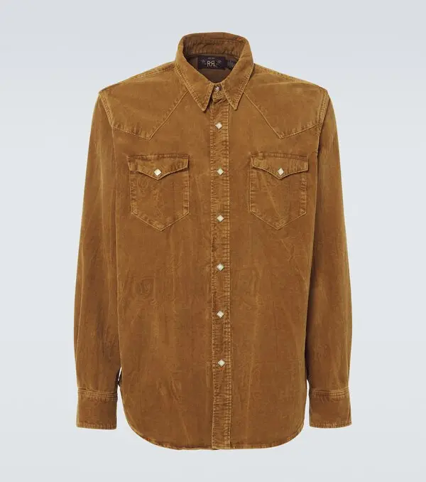 Ralph Lauren Buffalo West Cotton Corduroy Shirt - Brown