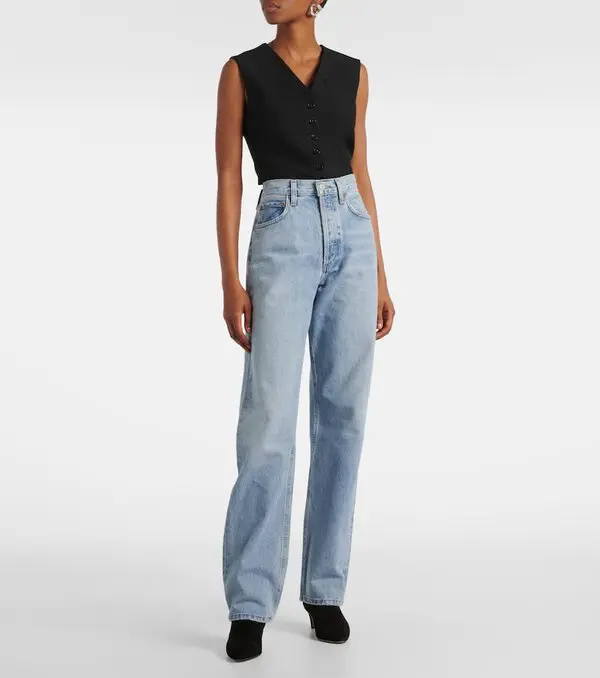 AGOLDE Kelly High-rise Straight Jeans - Blue