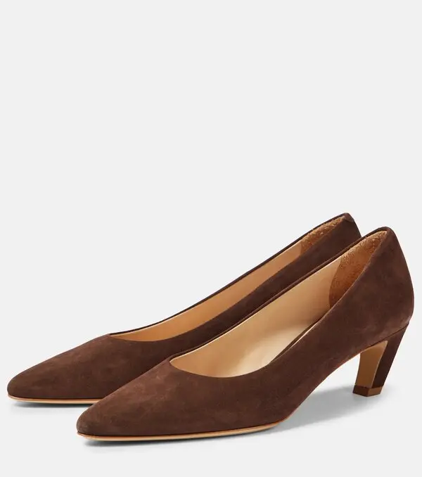 Gabriela Hearst Peggy 50 Suede Pumps - Brown
