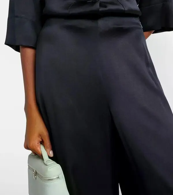 Loro Piana Dresden Wide-leg Pants - Blue