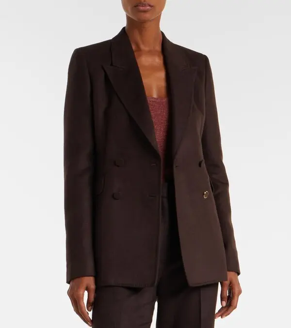 Gabriela Hearst Stephanie Silk Blazer - Brown
