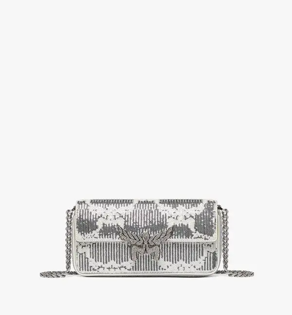 Mcm Himmel Shoulder Bag - Silver