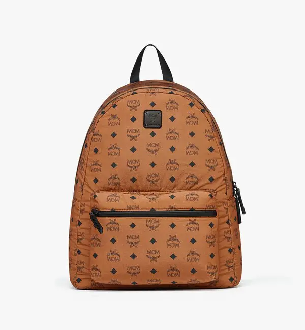 Mcm Stark Packable Backpack - Cognac