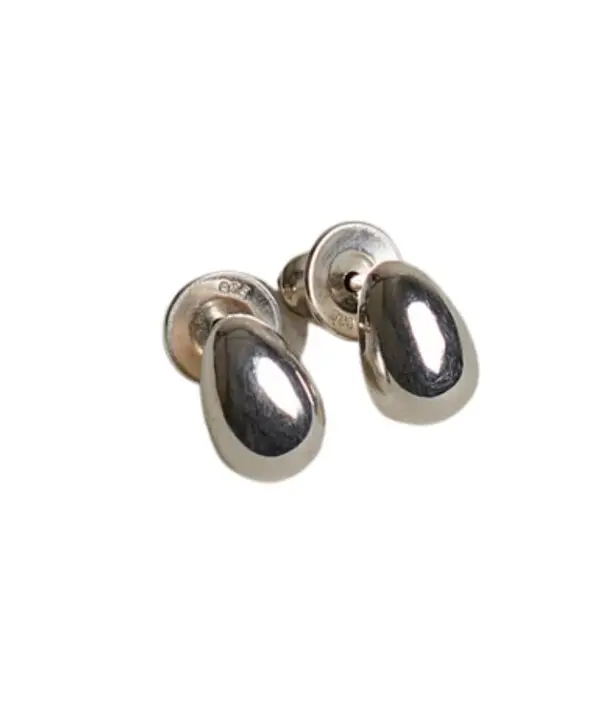 SOPHIE BUHAI Tiny Egg Studs - Silver