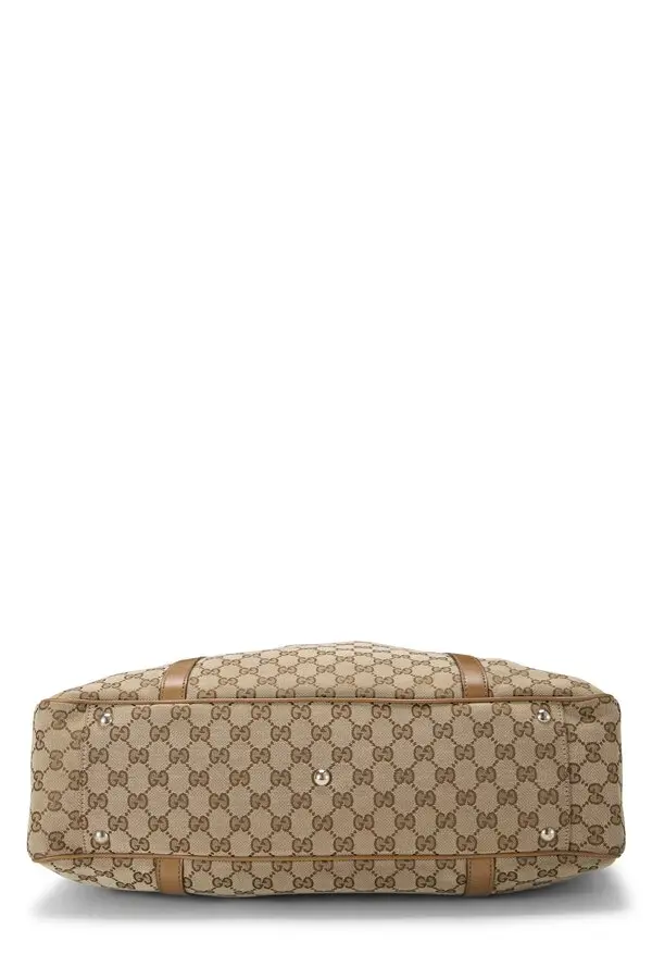 Gucci Original Gg Canvas Twins Tote - Brown