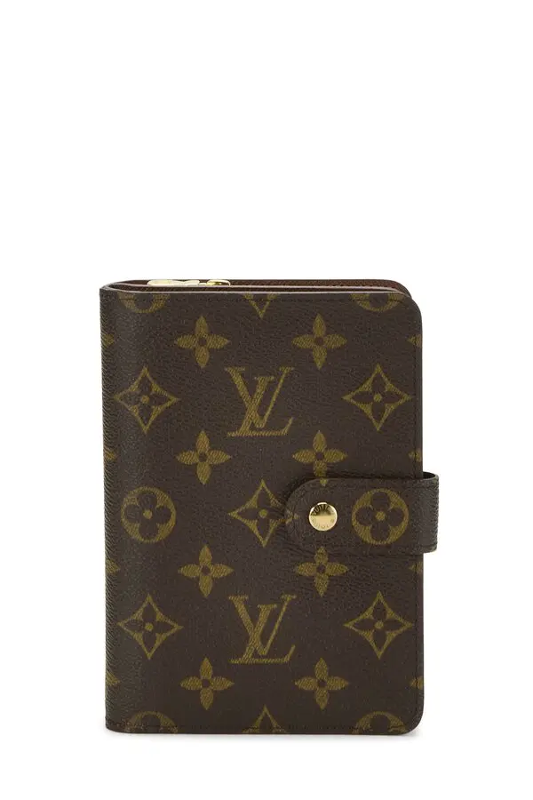 LOUIS VUITTON Monogram Canvas Porte Papier Zipper Wallet
