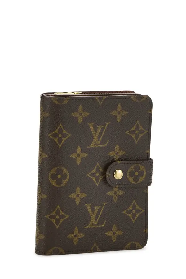 LOUIS VUITTON Monogram Canvas Porte Papier Zipper Wallet