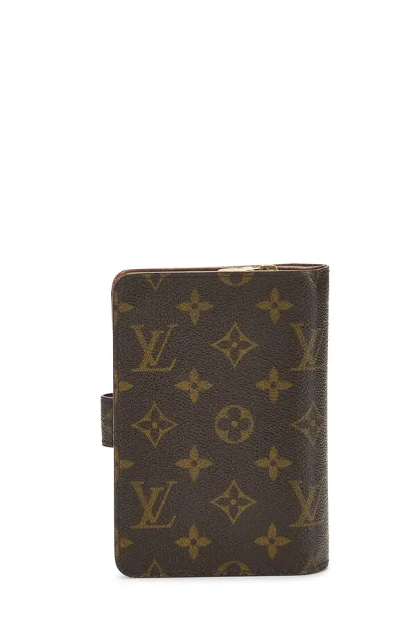LOUIS VUITTON Monogram Canvas Porte Papier Zipper Wallet