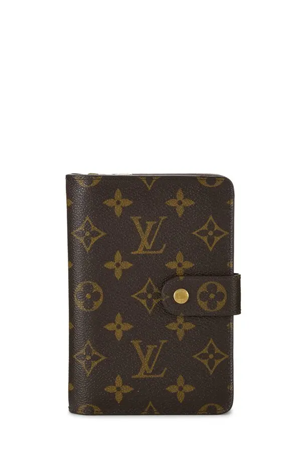 LOUIS VUITTON Monogram Canvas Porte Papier Zipper Wallet