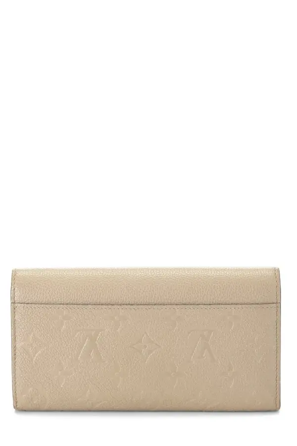 LOUIS VUITTON Monogram Empreinte Sarah Wallet - Grey