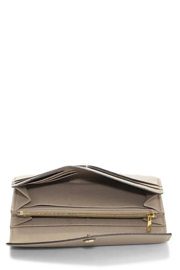 LOUIS VUITTON Monogram Empreinte Sarah Wallet - Grey