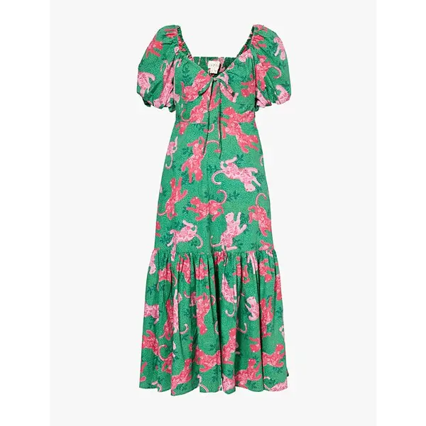 knee length dresses for ladies Aspiga Emma Midi Dress in Cream/Navy  Ela Maria