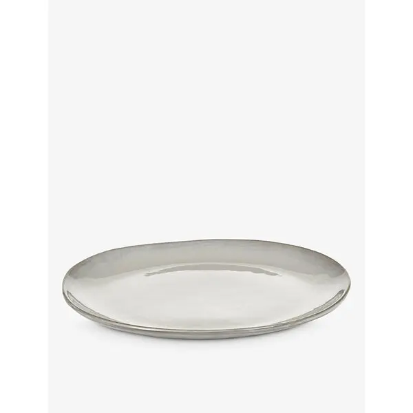 SERAX La Mère Irregular Medium Stoneware Plate 20cm - White