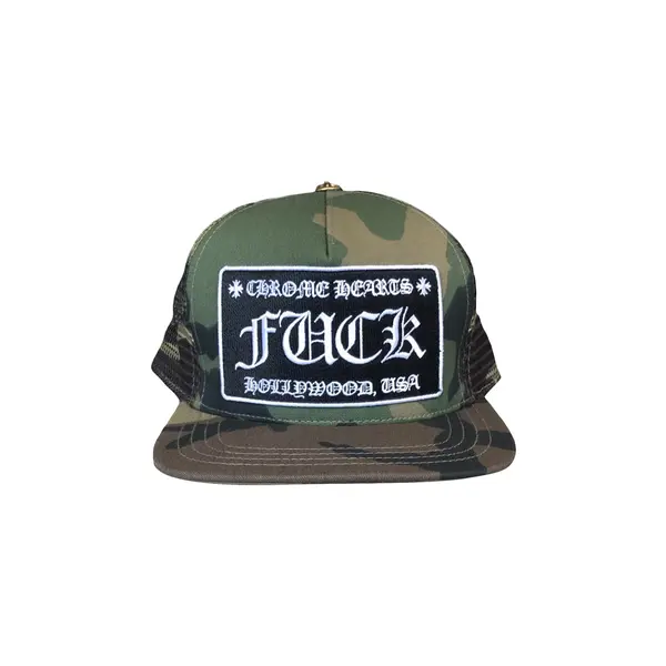 Chrome Hearts Camouflage Trucker Hat - Green