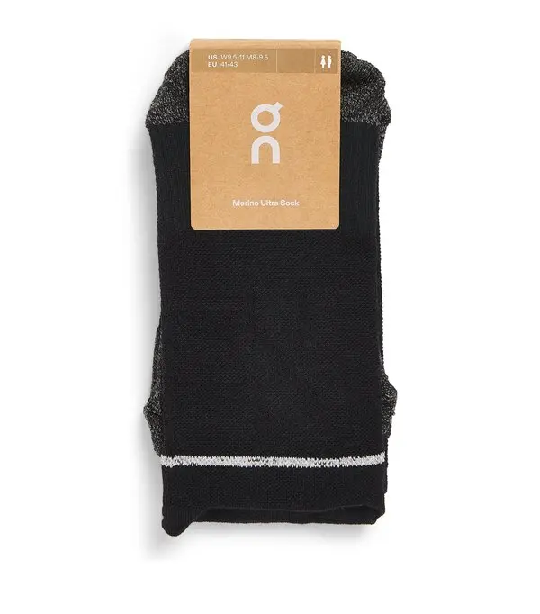 On Merino Ultra Socks - Black