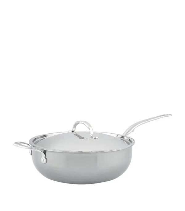 HESTAN Nanobond Essential Pan With Helper Handle - Stainless