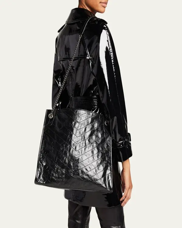 Saint Laurent Niki Shopper Tote Bag - Black