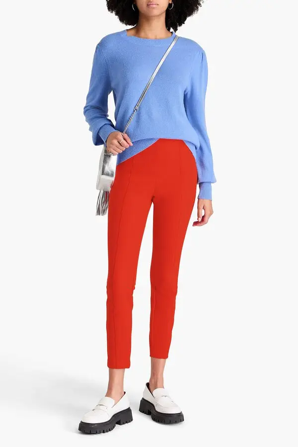 Veronica Beard Honolulu Cropped Slim-leg Pants