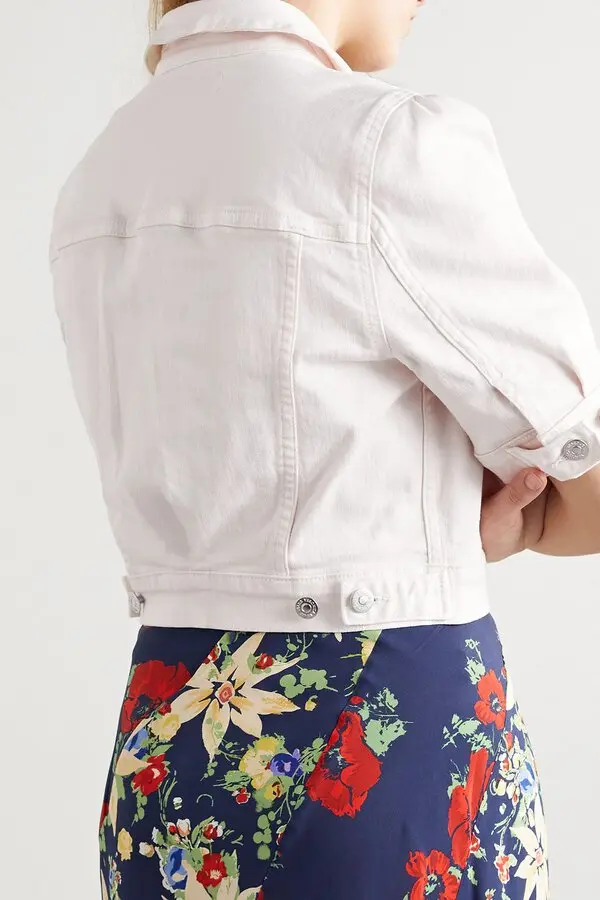 Veronica Beard Raina Cropped Denim Jacket
