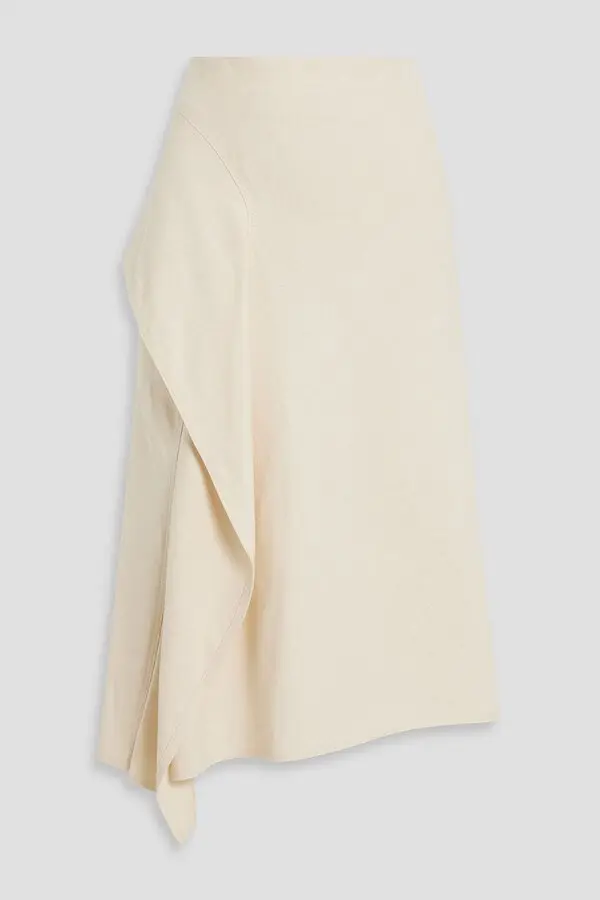 A.L.C. Lia Draped Midi Skirt - Cream