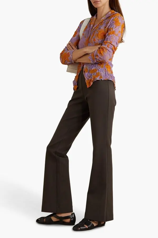 Diane Von Furstenberg Gregory Bootcut Trousers - Chocolate