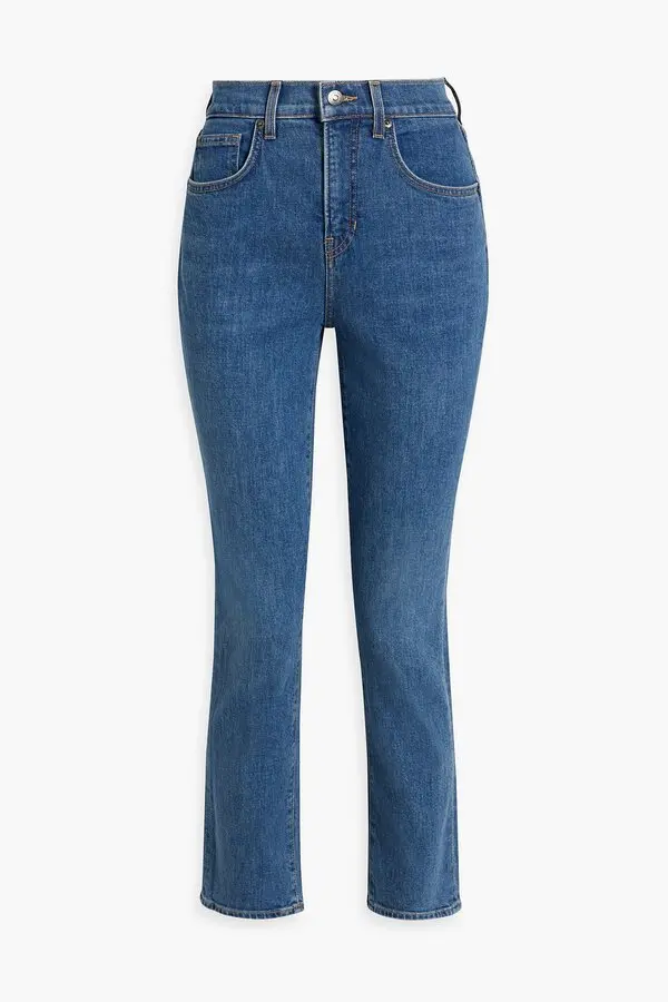 Veronica Beard High-rise Slim-leg Jeans