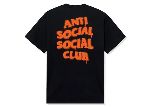 ANTI SOCIAL SOCIAL CLUB Burn It Down Tee Shirtin - Black/orange